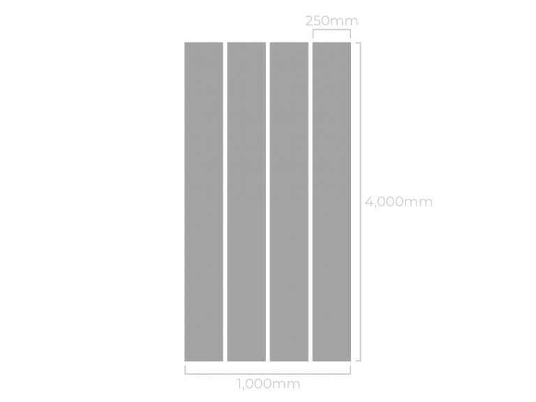 PVC Ceiling Boards | Matt White 7.5mm | AllPanels UK