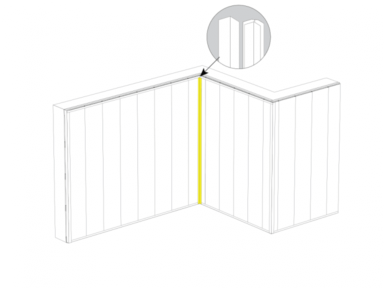 Aluminium Internal Corner Trim