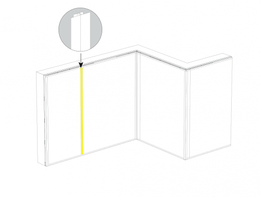 Aluminium H Trim 4mm x 3000mm