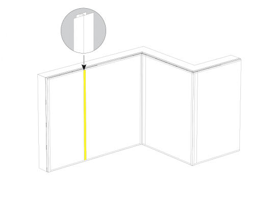 Aluminium H Trim 4mm x 3000mm
