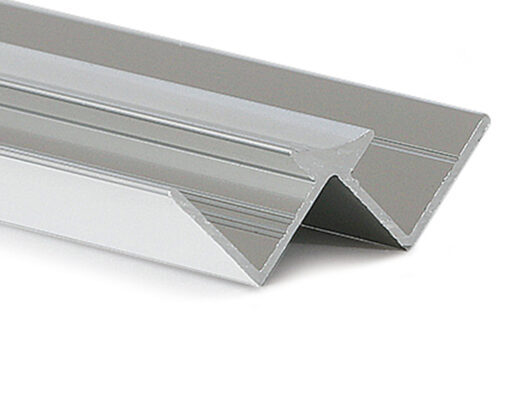 Satin Aluminium Internal Corner for 10mm Panels | AllPanels UK