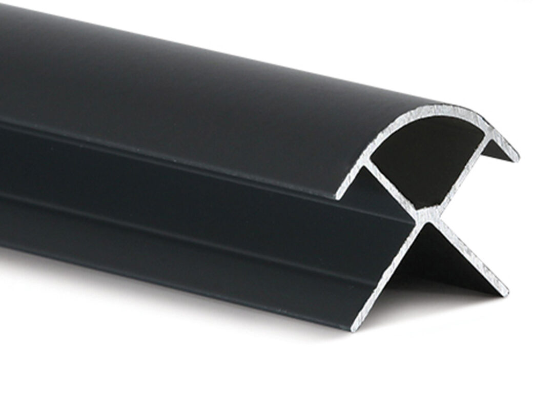 Black Aluminium External Corner for 10mm Panels | AllPanels UK