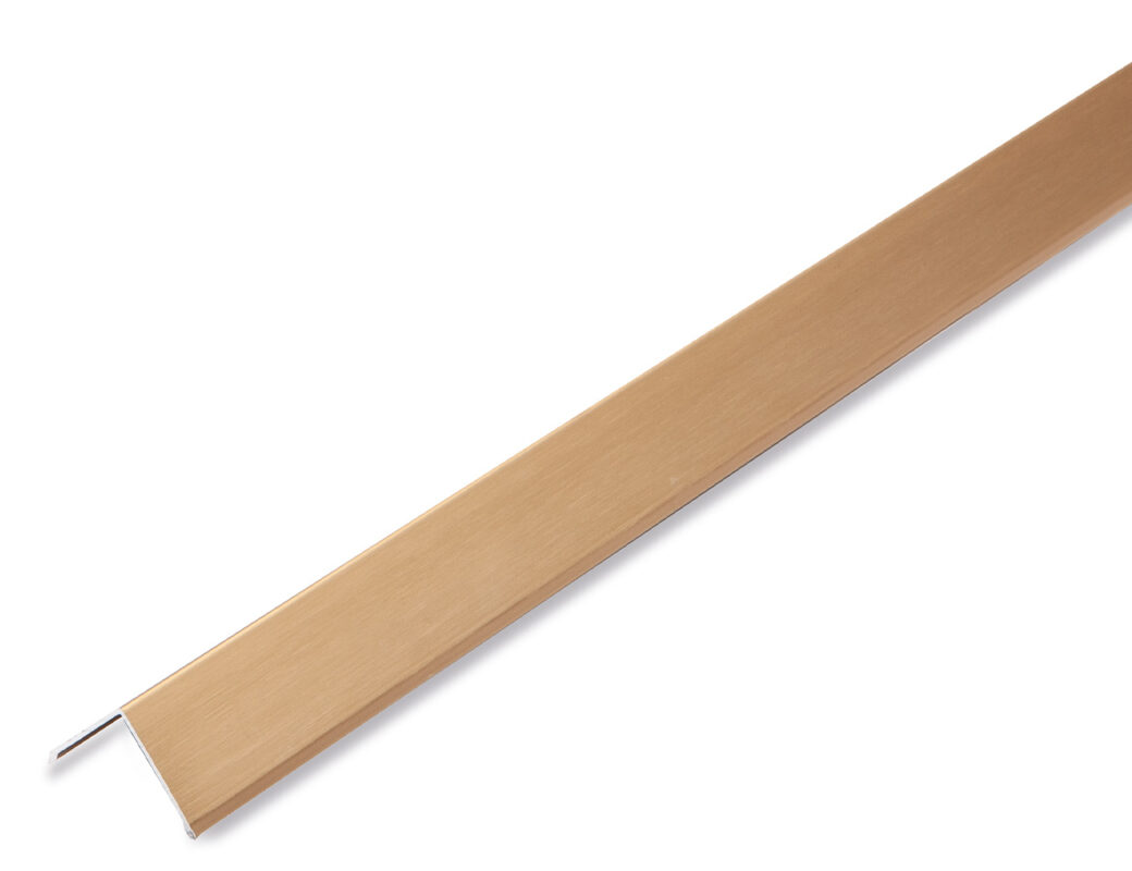 Gold Aluminium Right Angle Trim for 10mm Panels | AllPanels UK
